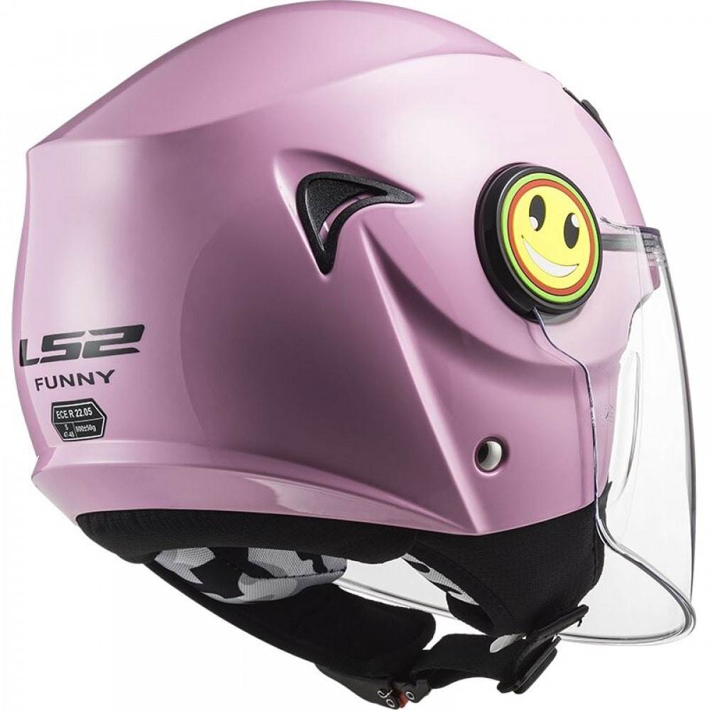 Dječja kaciga za motor LS2 Funny Solid pink OF602